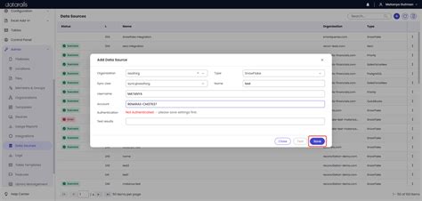 Sync Datarails With Snowflake DataRails