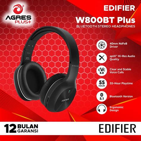 Jual Edifier Headphone W800bt 800bt Plus Bluetooth Stereo Headphone Bt5