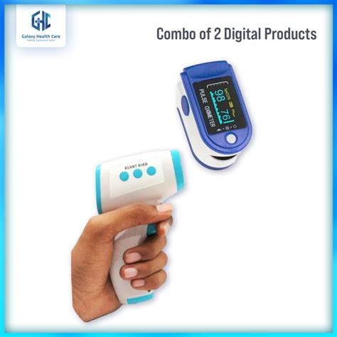 Combo Oled Fingertip Pulse Oximeter Infrared Thermometer Bd