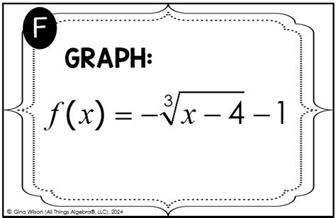 Graphing Radical Functions Square And Cube Root Stations Activity All Things Algebra®