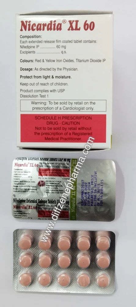 Nifedipine Tablet 60mg At Rs 120 Stripe Nifedipine Tablets In Surat Id 2849785676888