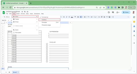 How To Create A Digital Planner In Google Sheets