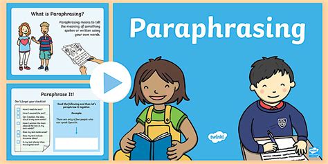 Paraphrasing Powerpoint Teacher Made Twinkl