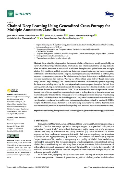 Pdf Chained Deep Learning Using Generalized Cross Entropy For