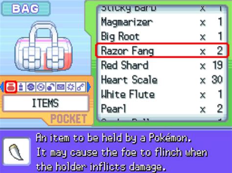 How To Get Razor Fangs In Pokémon Platinum Guide Strats