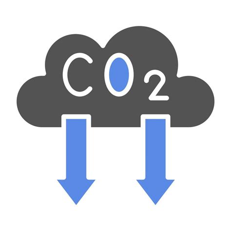 Reduce Co2 Emissions Vector Icon Style 22409880 Vector Art At Vecteezy