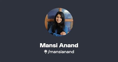 Mansi Anand Instagram Linktree
