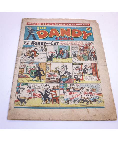 5 Original Dandy Comics Hunt Vintage