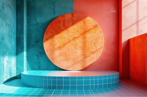 Premium Photo Abstract Geometric Background Using Irregular Shapes And A Vibrant Color Palette