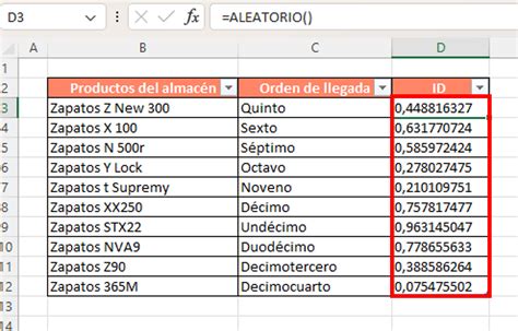 Aleatorio Aleatorioentre Y Elegir En Excel Aglaia
