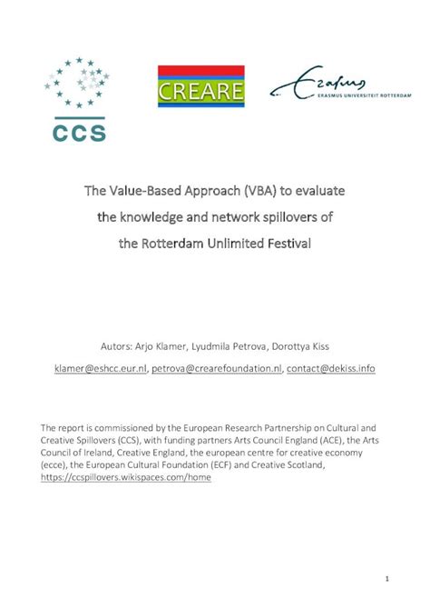 Pdf The Value Based Approach Vba To Evaluate The The Value Based