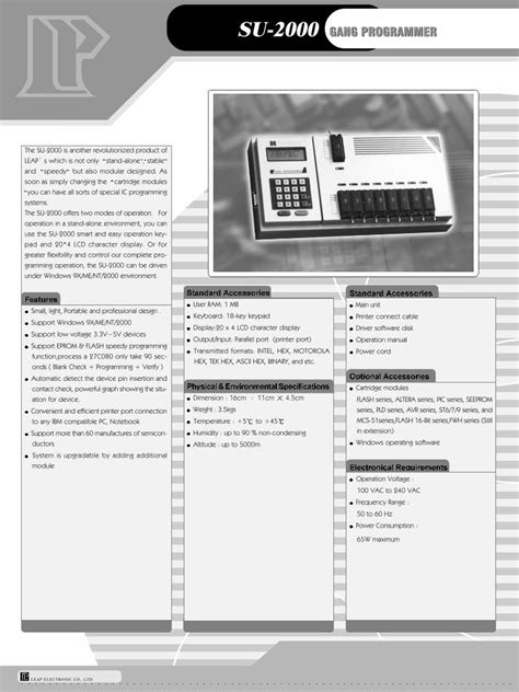 Pdf Su 2000 Gang Programmer Dokumentips