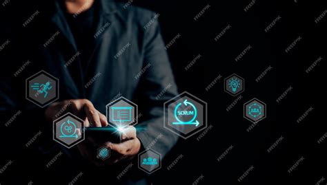 Premium Photo Scrum Agile Development Methodology Adaptable Fast Flexible Effective Framework