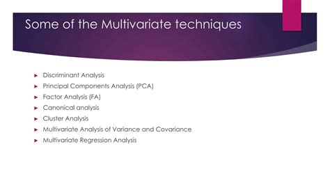 An Introduction To Multivariate Analysispptx