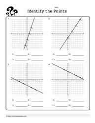 Identify Ordered Pairs And Points Worksheets