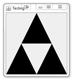 Swing Drawing Sierpinski S Triangle In Java Stack Overflow