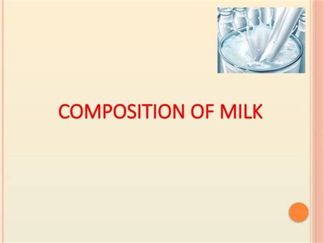 Adulteration And Detection Test On Milk Ppt