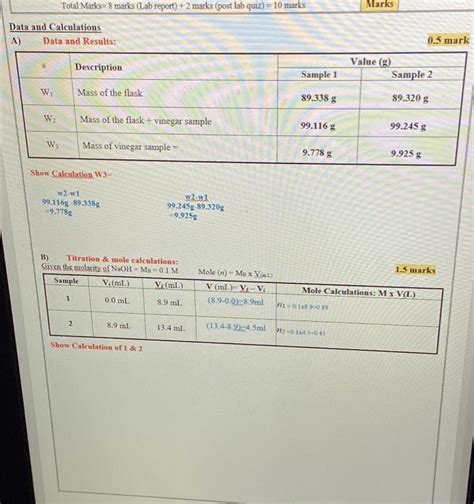 solved total marks 8 marks lab report 2 marks post lab