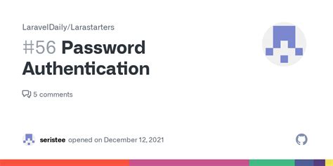 password authentication · issue 56 · laraveldaily larastarters · github