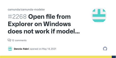 open file from explorer on windows does not work if modeler already