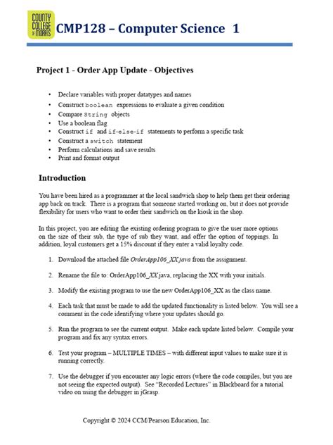project1 pdf computer program programming