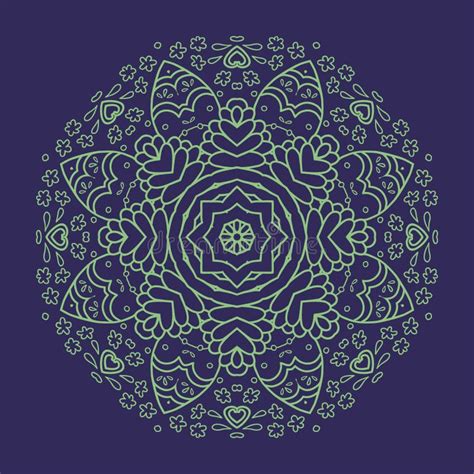 Circular Decorative Geometric Pattern Stock Vector Illustration Of Nature Floral 59552289