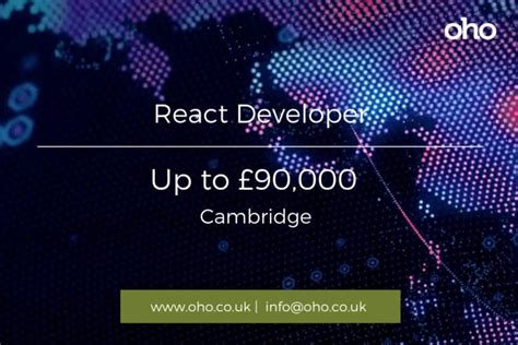 Oho Group Ltd On Linkedin Frontenddeveloper Reactdeveloper Cambridge