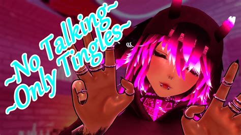 Goth Girl Gives Upclose Tingles Vrchat Asmr Ear Rubbing Nail