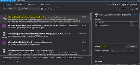 Microsoftazurewebjobsloggingapplicationinsights Nuget Package Has