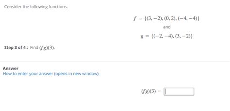 Solved Consider The Following Functions Chegg
