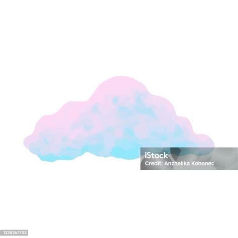 흰색 배경에 고립 된 리얼리즘의 클라우드 벡터 일러스트레이션 0명에 대한 스톡 벡터 아트 및 기타 이미지 0명 3차원 형태 개념 Istock