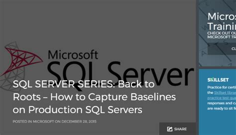 sql server series back to roots how to capture baselines on