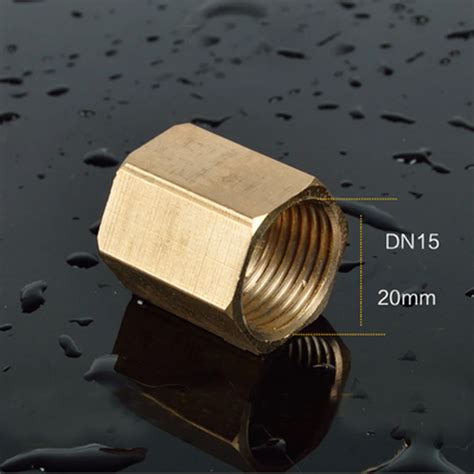 Dn15 G 12 Bsp Female Hex Coupling Brass Pipe Fitting Connector
