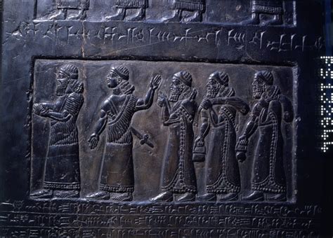 Replica Of An Assyrian Obelisk Erected By King Shalmaneser The Black