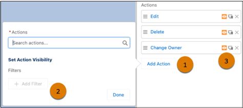 Dynamic Actions For Standard Objects