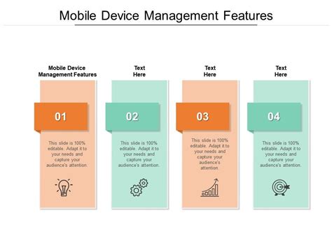 Mobile Device Management Features Ppt Powerpoint Presentation Pictures