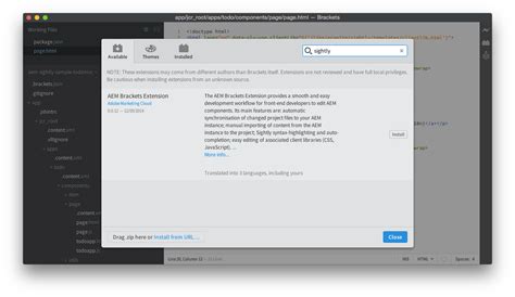GitHub Mcdan Aem Sightly Brackets Extension Brackets Extension For AEM Front End Developers