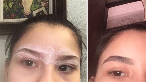 This Girl S At Home Eyebrow Tinting Technique Is Going Viral Allure