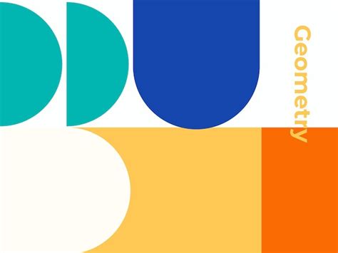 반원 사각형 라인 도트 웨이브 기하학적 질감 멤피스 스타일 추상 배경 프리미엄 벡터