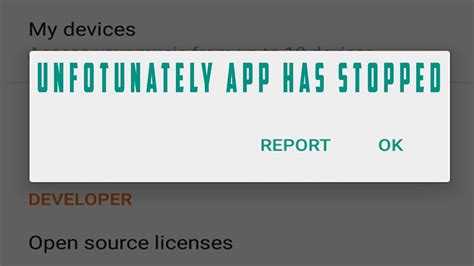 cum să scapi de eroarea unfortunately app has stopped android blogger