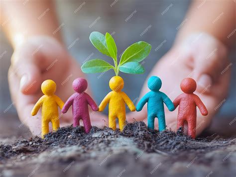 Colorful Unity Growth And Collaboration Illustration Premium Ai