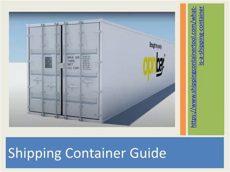 PPT Shipping Container Guide PowerPoint Presentation Free Download ID 11888134