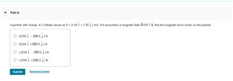 Solved A Particle With Charge C Initially Moves Chegg