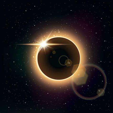 Eclipse Realistic Composition 28570027 Vector Art At Vecteezy