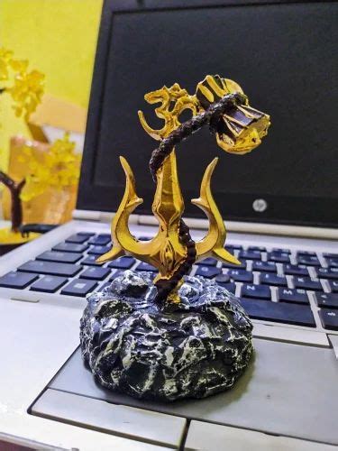 Polyresin Damru Trishul For Temple At ₹ 170 Piece In New Delhi Id