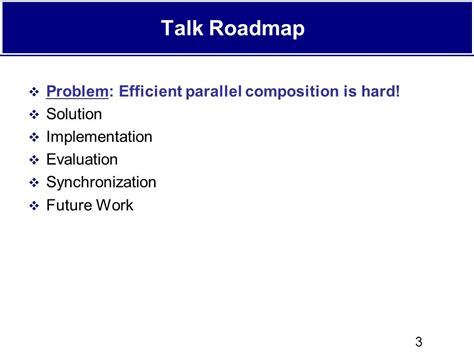composing parallel software efficiently with lithe sumamry sightopm