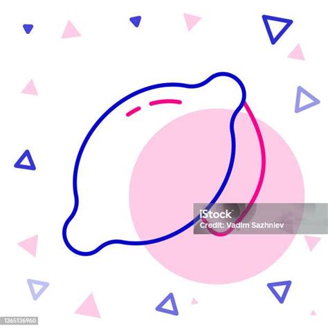 흰색 배경에 격리 된 라인 레몬 아이콘 다채로운 개요 개념 벡터 0명에 대한 스톡 벡터 아트 및 기타 이미지 0명 감귤류 과일 과일 Istock