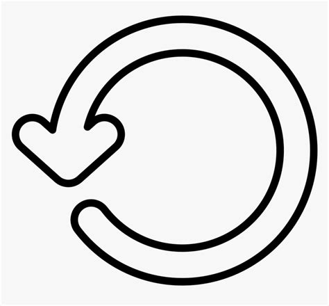 Circular Arrow Rotating To Left Comments White Circle Arrow Png