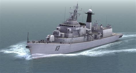 3d Type052 Luhu Class Destroyer Model
