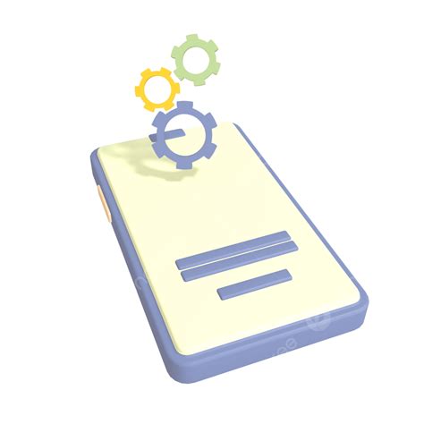 setting gear 3d vector smartphone configuration 3d gear setting 3d